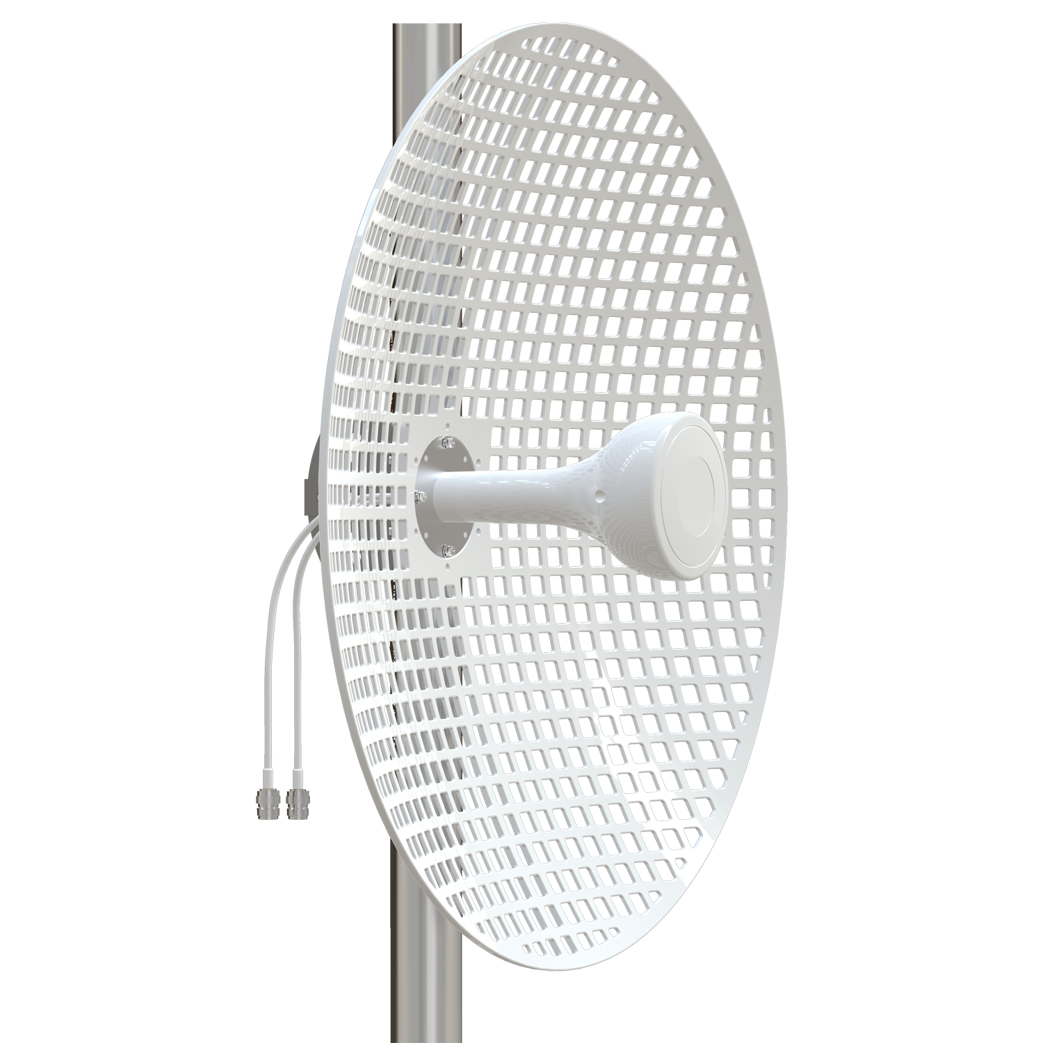 1700-4200MHz 22dBi Parabolic MIMO Grid Dish Antenna less Wind Load 2 ...