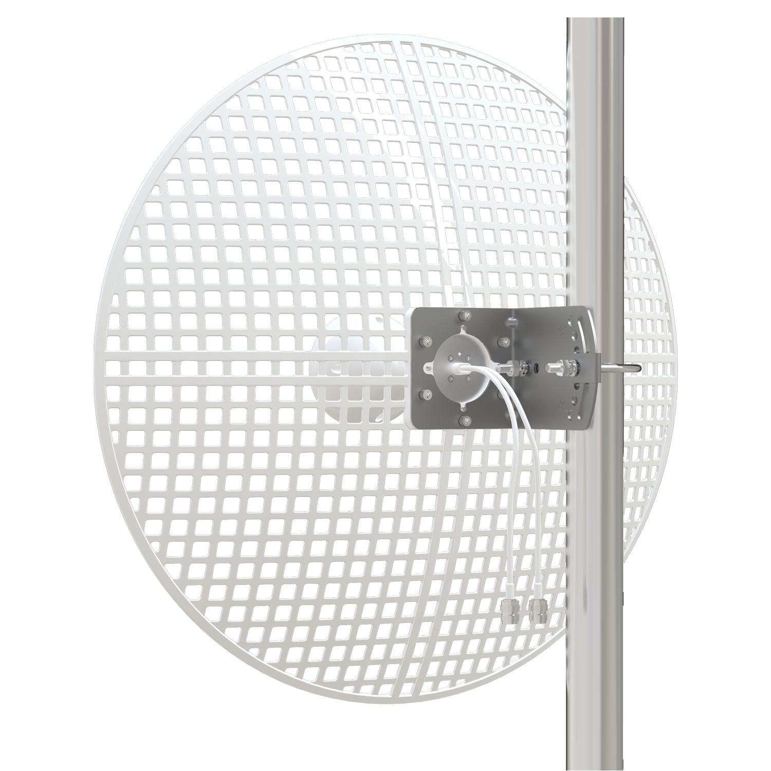 1700-4200MHz 22dBi Parabolic MIMO Grid Dish Antenna less Wind Load 2 ...