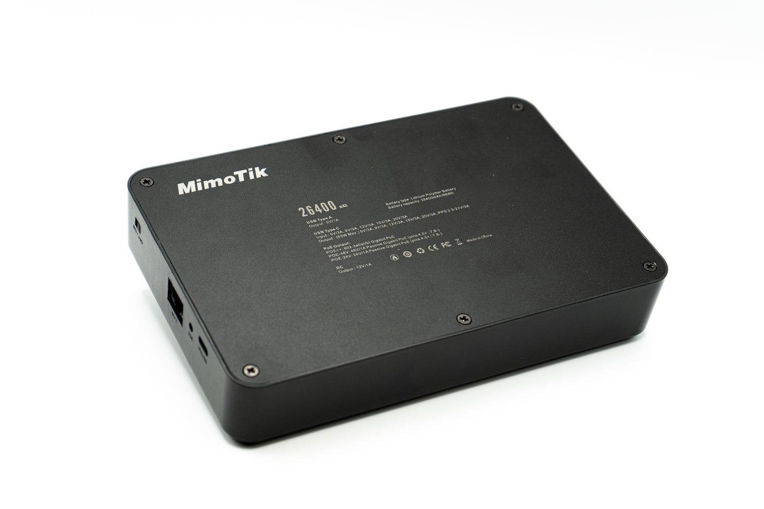 POE Battery Power Pack with Wi-Fi 802.3 af/at/bt 98Wh, passive 24V 48V ...