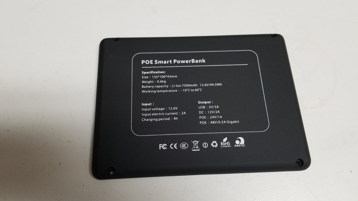 POE Battery Power Pack back cover – MimoTik Antennas